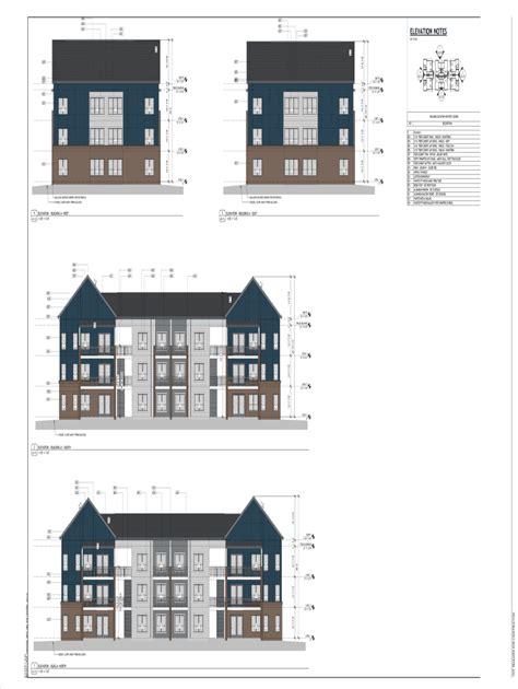 Fillable Online ELEVATION NOTES O A K W O O D A PA R T M EN T S Fax Email Print PdfFiller