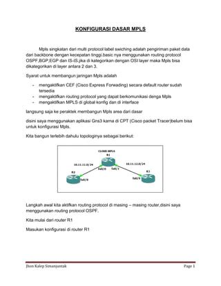 Routing MPLS PDF