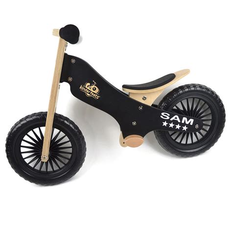 Houten Loopfiets Zwart Ladecos Maakt Jouw Cadeau Persoonlijk