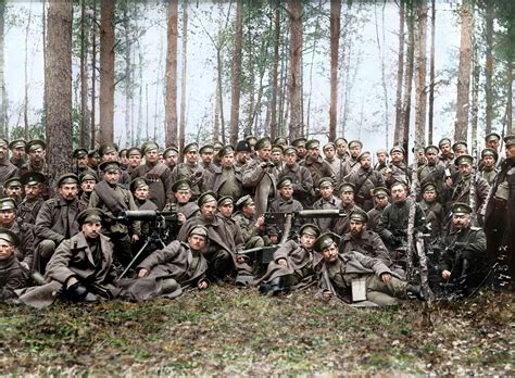 Captivating Colorized Portraits Of Russian Fighters In World War 1