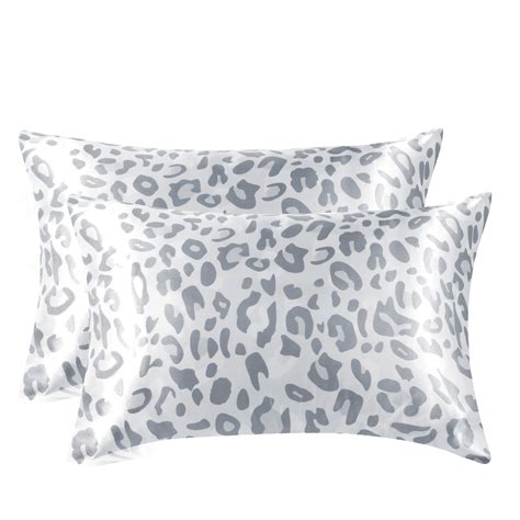 Mrandhm Soft And Cool Satin Pillow Case 2 Pack King Size Silky For Hair