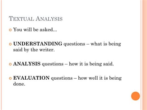 Ppt Textual Analysis Powerpoint Presentation Free Download Id6089002