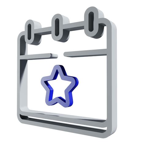Premium Ai Image Calendar Sheet With Star Icon Reminder About An