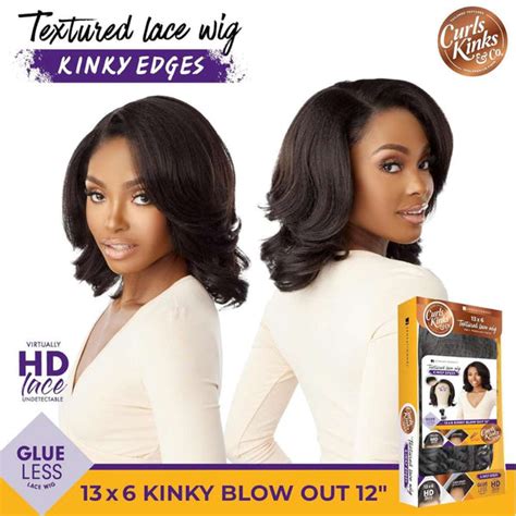 Sensationnel Kinky Blow Out 12 Kinky Edges 13x6 Hd Lace Wig