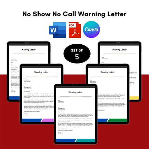 No Show No Call Warning Letter Sample With Examples Word
