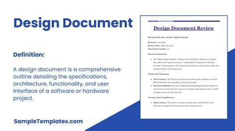 FREE Design Document Samples Templates In Word PDF