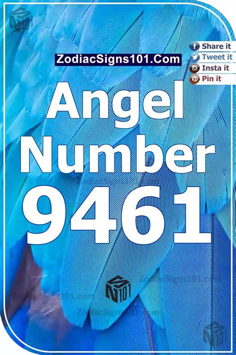 9461 Angel Number Spiritual Meaning And Significance - ZodiacSigns101