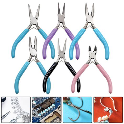 Small Pliers Jewelry Accessories Repair Making Round Nose Needle Nose