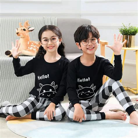 Pijamas De Navidad Para Niños Ropa De Dormir De Algodón Para Niños
