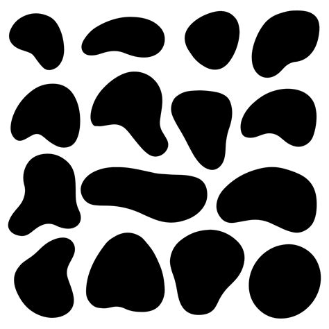 Random Blotch Inkblot Organic Blob Blot Random Blob Organic
