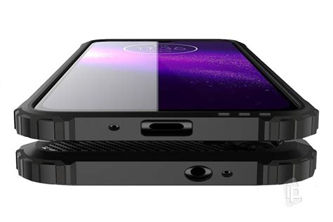 Hybrid Armor Defender čierny Odolný Ochranný Kryt Obal Na Moto G8