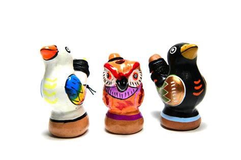 Bird Whistle Ceramic Water Bubble Whistle Bird Colorful Fun Hand Paint Kid Love Them