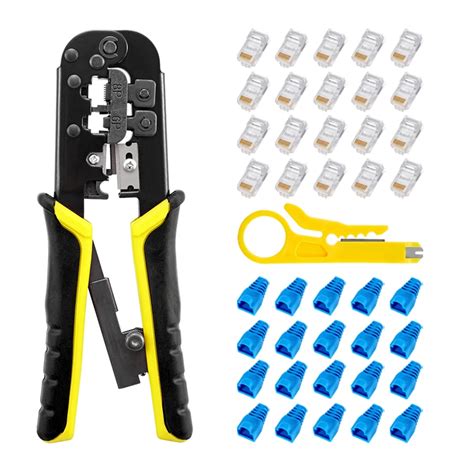Rj45 Crimper Rj11 Crimping Tool Ethernet Network Lan Cable Cutter Stripper Plailer 6p 8p Rj12