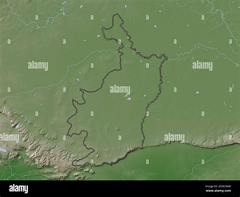 Buri Ram Province Of Thailand Elevation Map Colored In Wiki Style