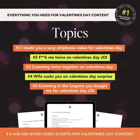 Valentines Day 2024 Bundle Joi Script Bundle Onlyfans Holiday Ideas