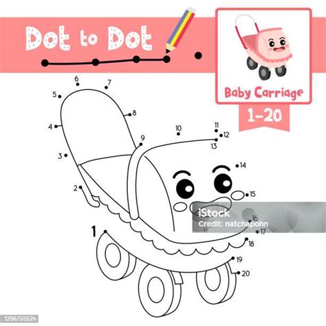 도트 교육 게임과 색칠 공부 마차 만화 캐릭터 관점 벡터 일러스트 0명에 대한 스톡 벡터 아트 및 기타 이미지 0명 20