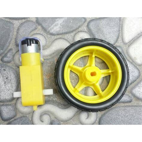 Jual Gearbox 6v Roda Motor Dc Gear Box Set Smart Car 1 48 Diy Arduino