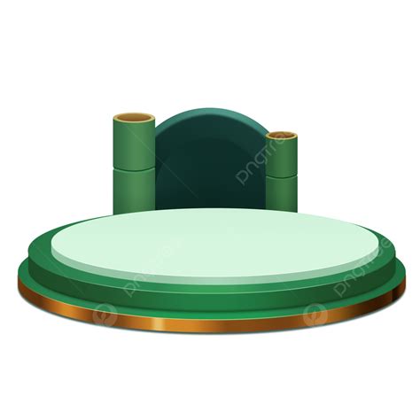 3dc4d Three Dimensional Green Booth 3d C4d Stereoscopic Png