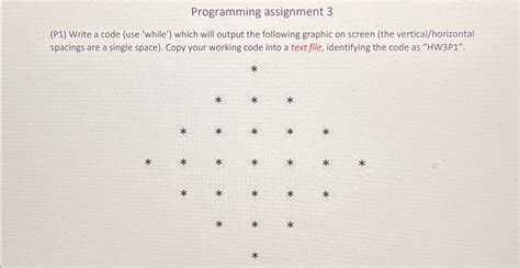 Solved Programming Assignment 3 P1 Write A Code Use Chegg