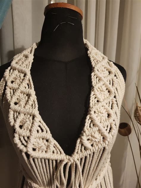 Macrame Long Vest Muqbis