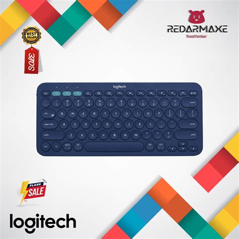 Logitech K380 Multi Device Bluetooth Keyboard Blue Color Computers