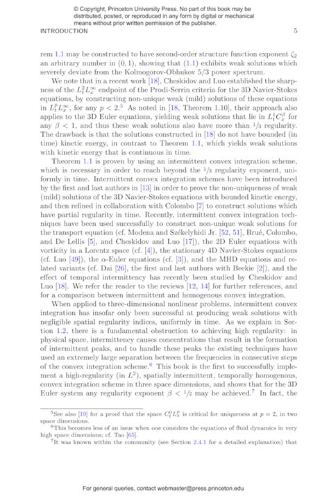 Intermittent Convex Integration For The 3d Euler Equations Princeton University Press