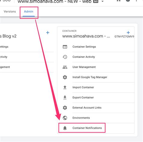 GTMTips Container Notifications In Google Tag Manager Simo Ahava S Blog