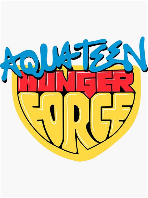 Aqua Teen Hunger Force Logo Sticker For Sale By Dewdonuts Redbubble