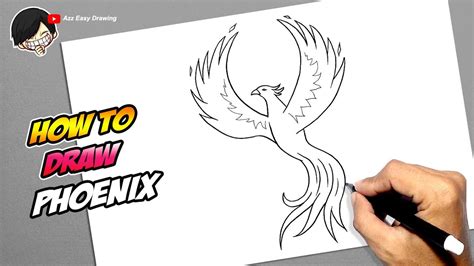 How To Draw Phoenix Easy Youtube