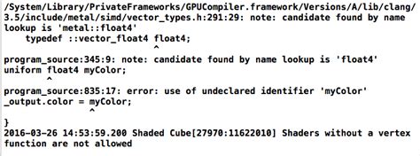 Ios Failed To Pass Uniform In Metal Shader Modifier Game