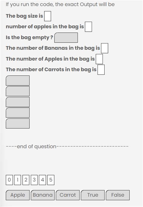 Solved Consider The Following Code Baginterface B New Chegg
