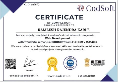 Kamlesh Karle On Linkedin Codsoft Internshipcompletion