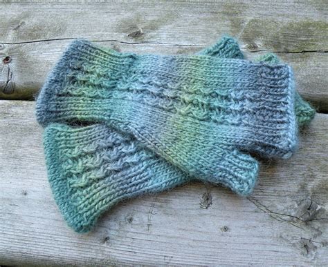 Merino Wool Hand Knit Women Gloves Wool Texting Computer Driving