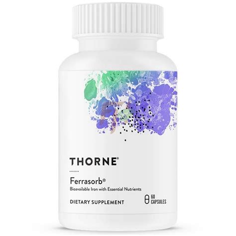 Thorne FERRASORB® (60 капс) - купить глицинат железа в Москве | FitHerb