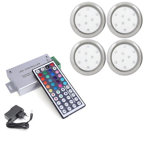 Kit Refletor LED Piscina RGB W Inox Central Compacta