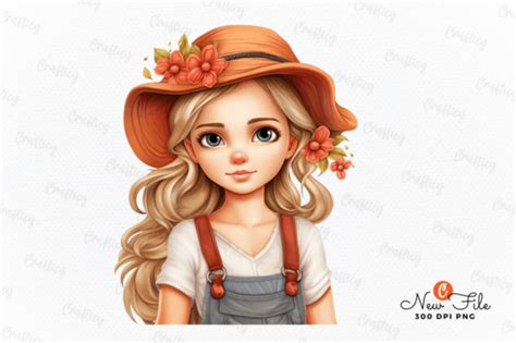 Cute Country Girl Sublimation Clipart Graphic By Graftify · Creative