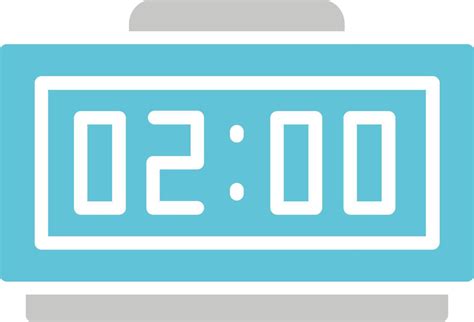 Digital Clock Vector Icon 15770128 Vector Art At Vecteezy