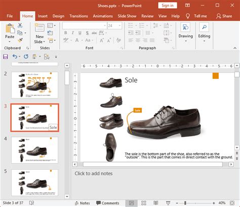 Notes Pane In PowerPoint For Windows
