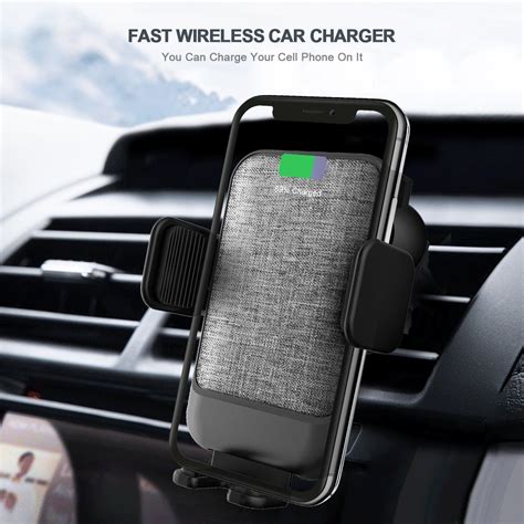 Universal Qi 15W Auto Induction Air Vent Mount Smart Sensor Mobile
