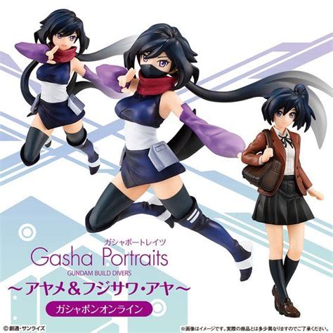Gasha Portraits アヤメ＆フジサワ・アヤ ガンダムビルドダイバーズ フィギュア・プラモデル・プラキット アニメグッズ