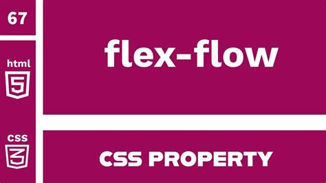 Css Property Flex Flow Explained Youtube