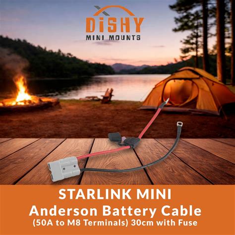 Anderson Plug To Battery Terminal Cable 30cm Dishy Mini Mounts