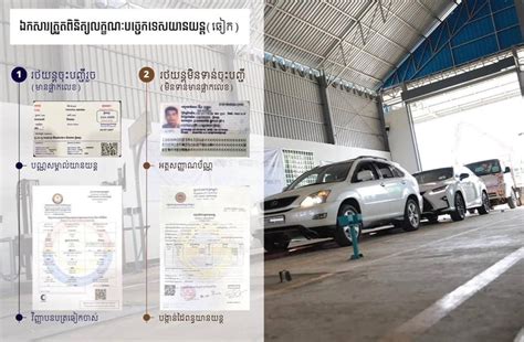 តើត្រូវមានឯកសារអ្វីខ្លះ ដើម្បីធ្វើការត្រួតពិនិត្យលក្ខណៈបច្ចេកទេសយានជំនិះ ឆៀក Khmernote