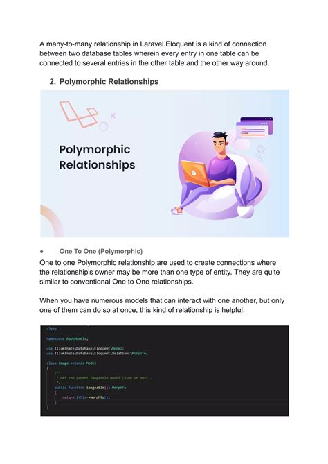 Simplified Guide On Using The Laravel Eloquent Relationspdf