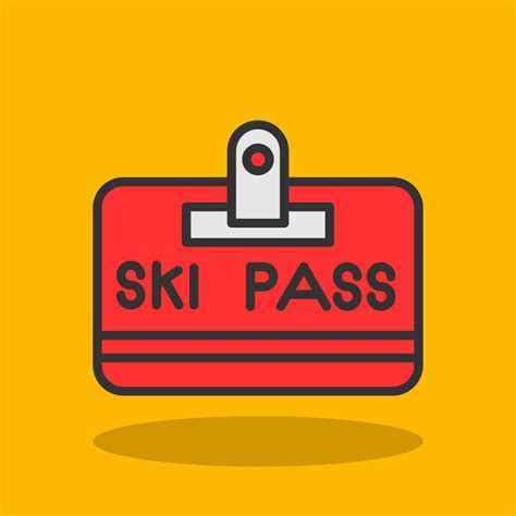 Ski Pass Vector Icon Design 25607479 Vector Art At Vecteezy