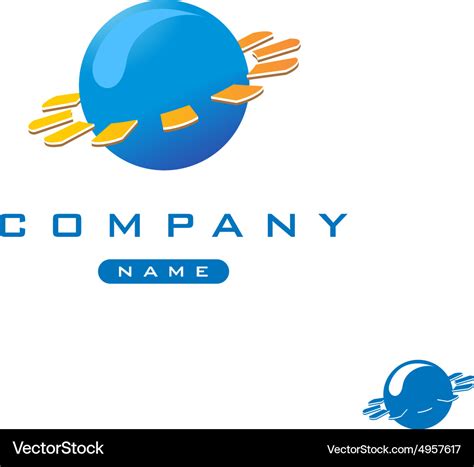 Tech Globe Logo Royalty Free Vector Image VectorStock