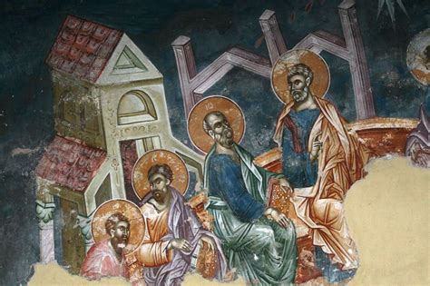 Фрески храма св Апостолов Xiv в Патриархия г Печ Сербия