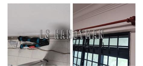 Install Curtain Rod At Amk Ls Handyman Service S Pte Ltd