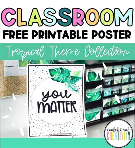 Free Classroom Decor Printable Poster Artofit