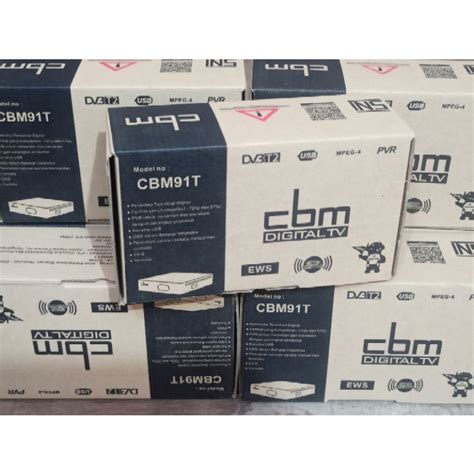 Jual Set Top Box Stb Tv Digital Merk Cbm Tipe Cbm91t Ada Kartu Garansi Shopee Indonesia